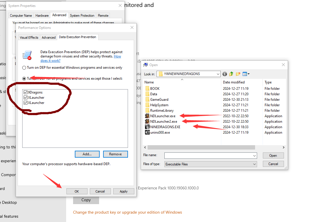 9dragons How to turn off Data Execution Prevention - 9Dragons Eternal